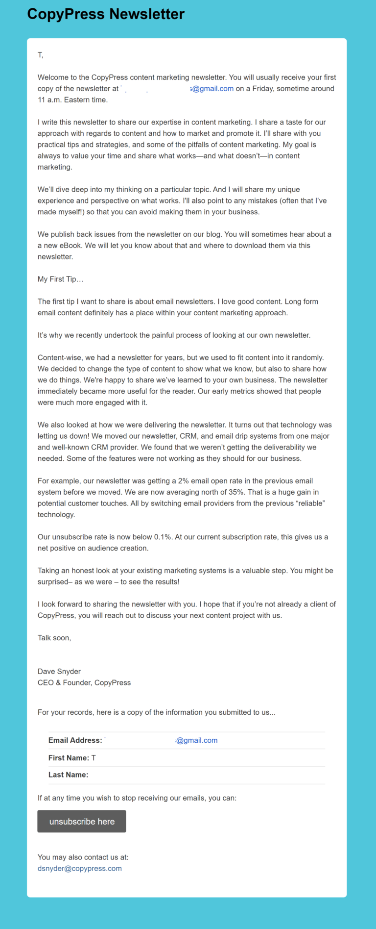 29 Fantastic Newsletter Examples