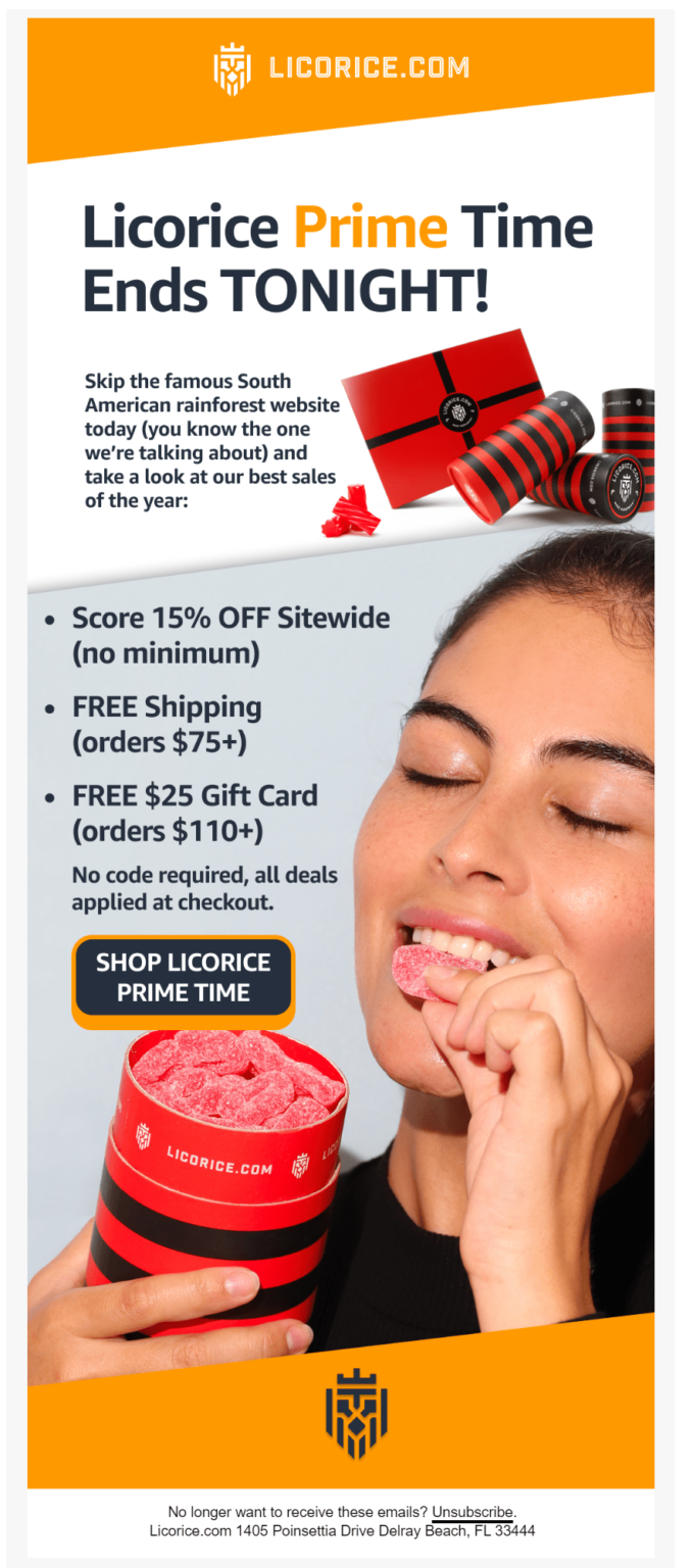 20+ Email examples to inspire your next seasonal sales campaign
