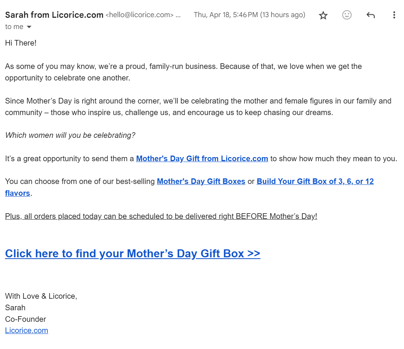 Mother's Day Email Examples (20+) for Copy & Design Inspiration